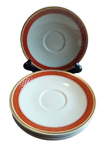 Royal Copenhagen Aluminia ORANJA TUREBY 6” Saucers Set of 5 | eBay