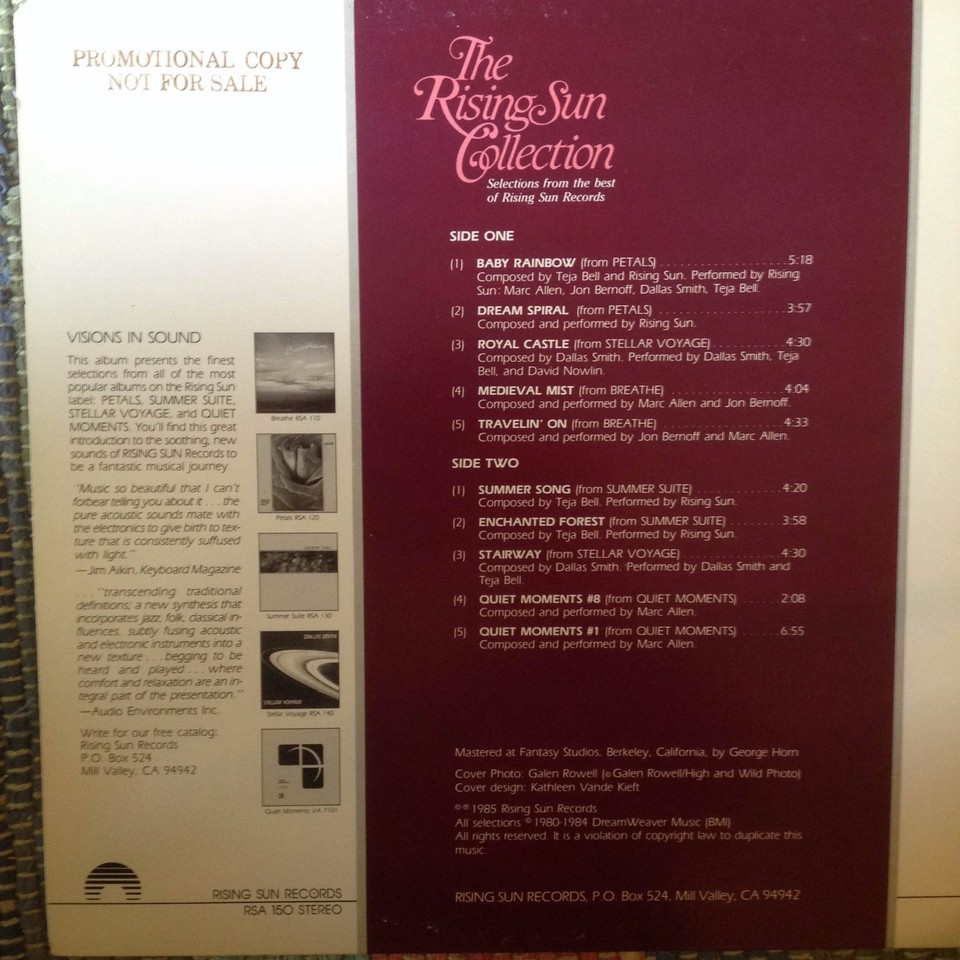 RISING SUN COLLECTION RARE PROMO LP LIKE NEW VINYL 1985 | eBay