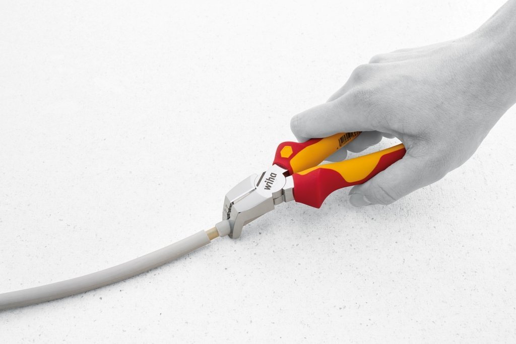 Wiha TriCut 170mm VDE 1000v Combi Side Cutter Wire Cable Stripper ...