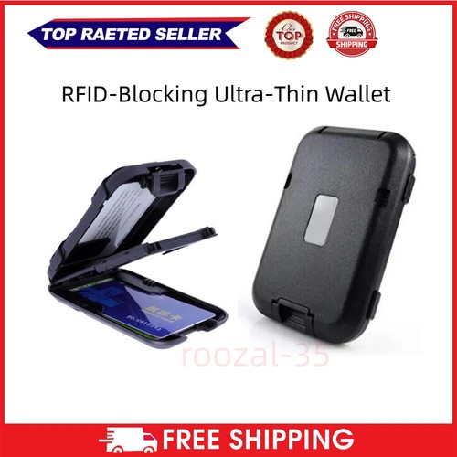Ultra-Thin Wallet RFID-Blocking AS-SEEN-ON-TV ID Theft Protection For ...
