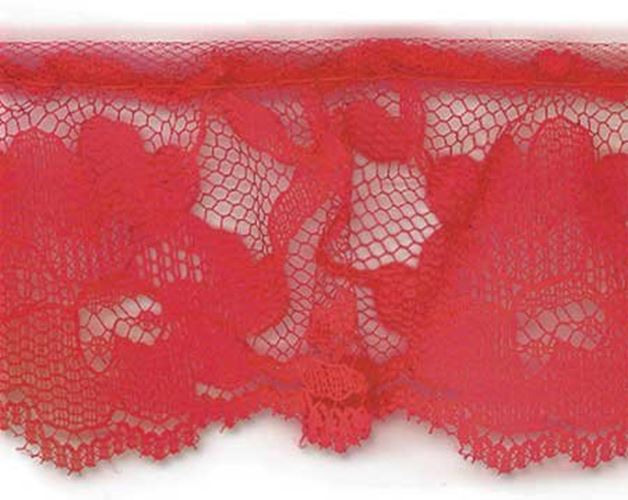 TRIMPLACE Red 1-3/4 Inch Ruffled Classic Lace 24 Yards | eBay