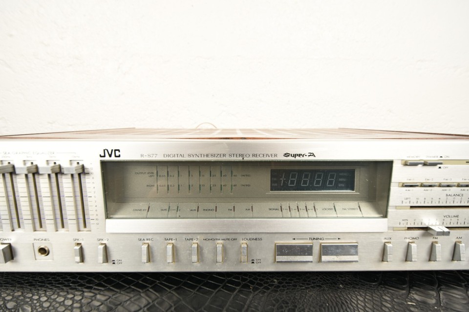 JVC R-S77 Silver Wood Digital Synthesizer Stereo Receiver | eBay