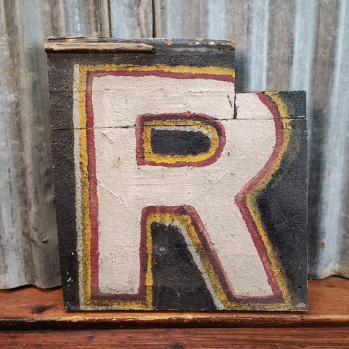 VINTAGE Wooden SMALTZ Paint "R" Trade Sign Shop Folk Art FARMHOUSE gas ...