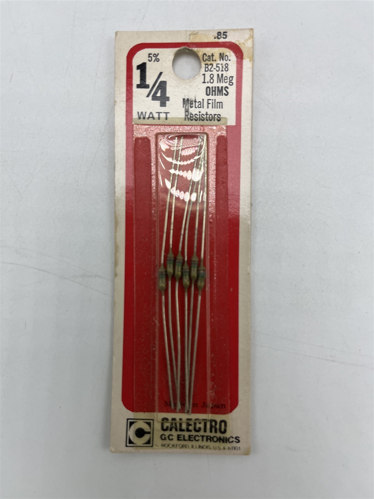 1.8 Meg Ohms Metal Film Resistor B2-518 | eBay