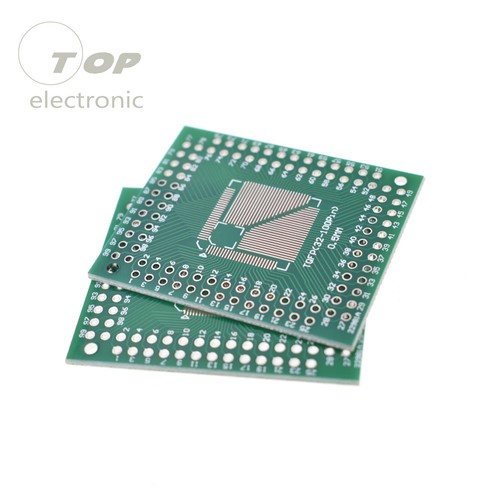 10pcs QFP/TQFP/LQFP/FQFP 32/44/64/80/100 to DIP Adapter PCB Board ...