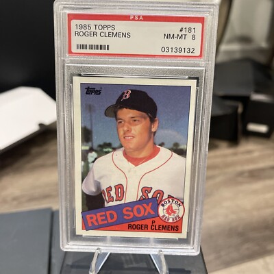 1985 Topps Roger Clemens Rookie Rc #181 Psa 8 Red Sox Redsox | eBay