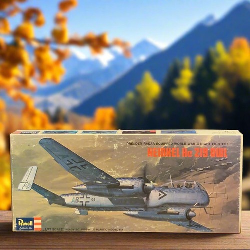 1966 Revell, Heinkel He 219 Owl, H-112:100, 1:72 Scale, Model Kit, NIB ...