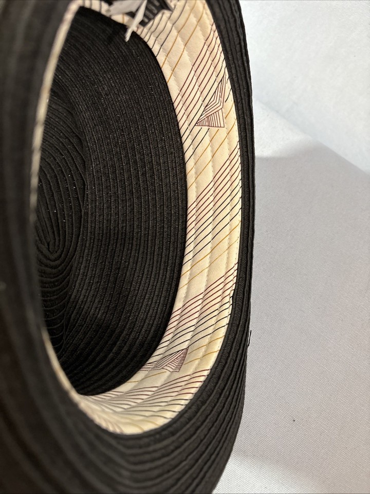 Goorin Bros Fedora Charcoal Paper Straw Cotton Poly Size XL Classic Hat ...