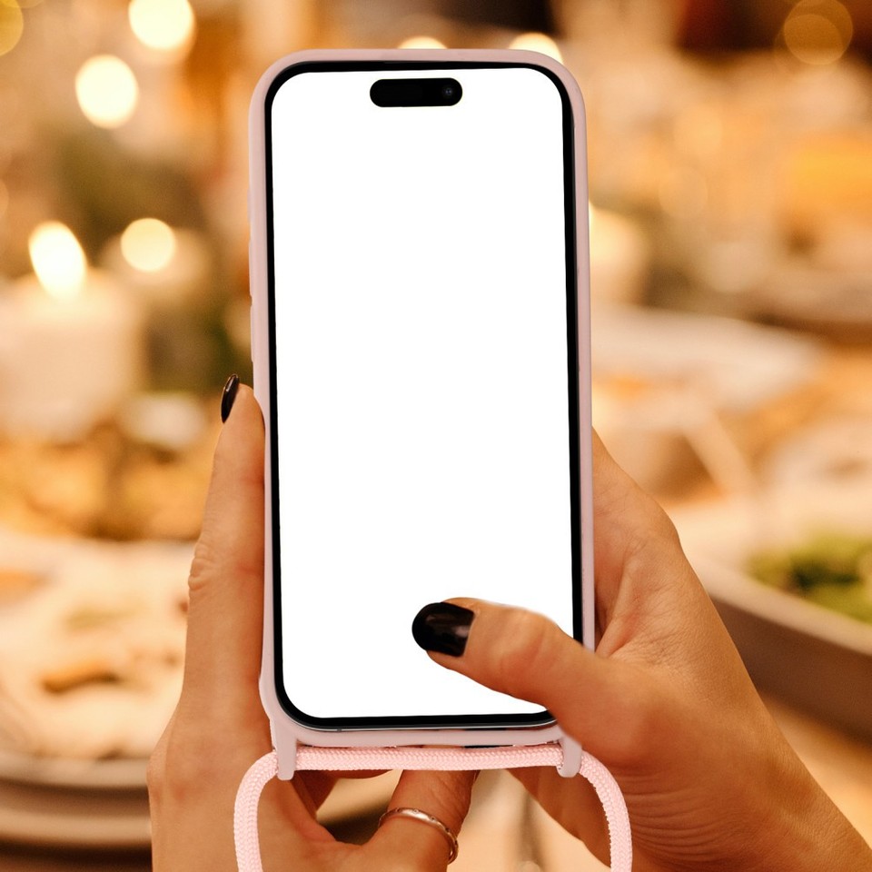 Crossbody Phone Case Cellphone Strap with Chain Silicone Lanyard | eBay ...