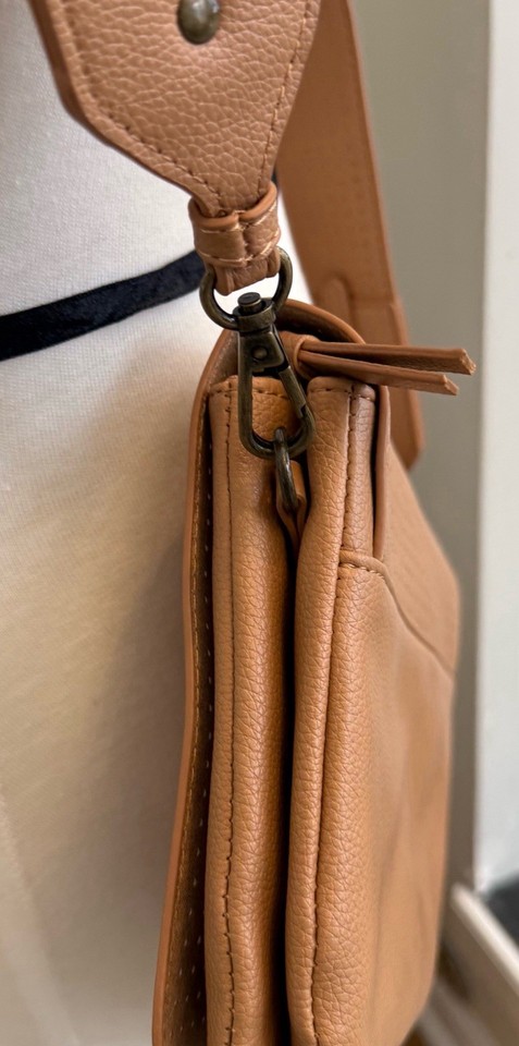 Disney Store Mickey Mouse Icon Flair Pin Crossbody Tan Purse Handbag ...