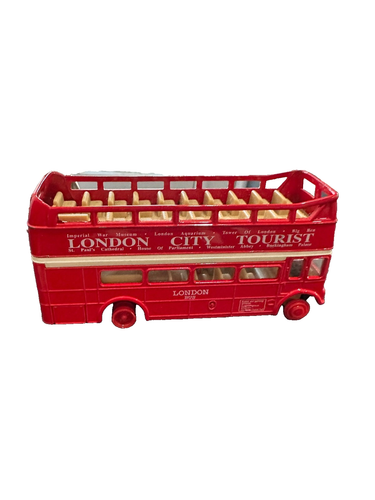 Welly London City Double Decker Tourist Bus Pull Back Action Diecast EC ...
