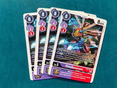 Dinobeemon EX3-061 Playset Draconic Roar Digimon Card Game x4 | eBay