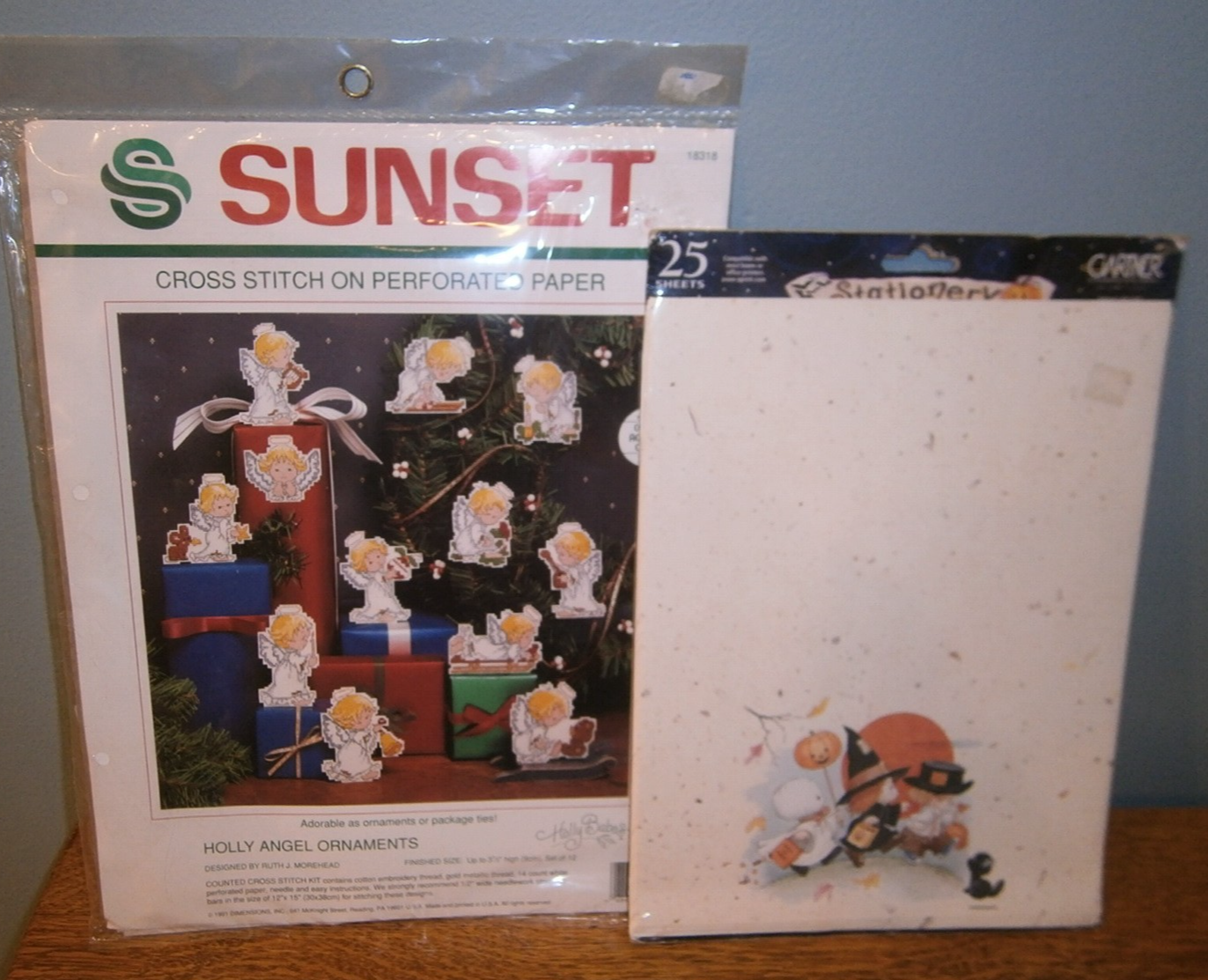 Sunset Cross Stitch Morehead Holly Angels & Halloween Trick or Treat ...