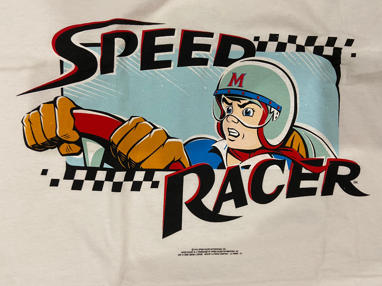Vintage 1998 Speed Racer Cartoon Double Sided Graphi… - Gem