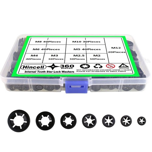 360 Pieces 9 Sizes Push Nuts Assortment Speed Clips Retaining Clips ...