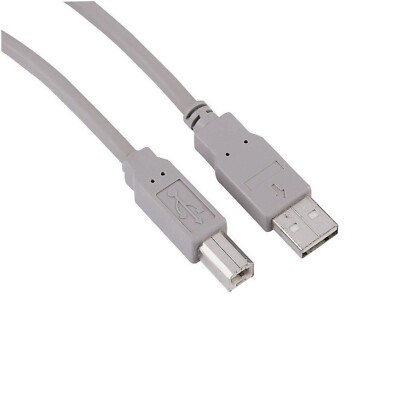 Hama USB-Kabel (USB-A - USB-B) 1,5m, grau | eBay