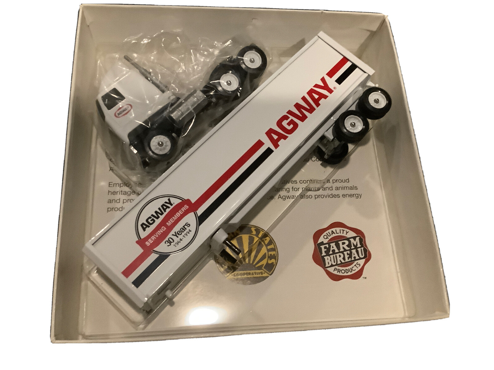 MINT CONDITION WINROSS TRUCK 1994 AGWAY,"SERVING MEMBERS, 30TH YEAR’S ...