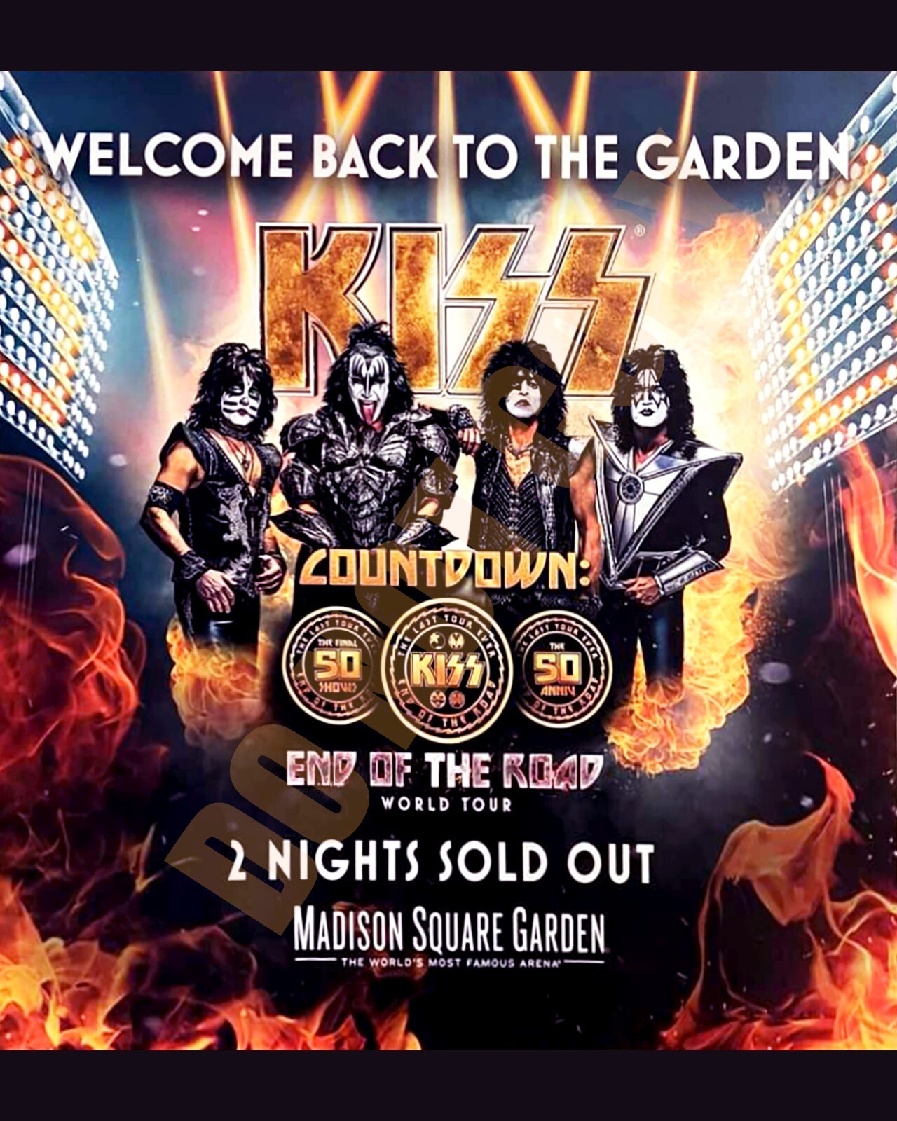 KISS 2023 End Road Tour Final Show New York Madison Square Garden ...