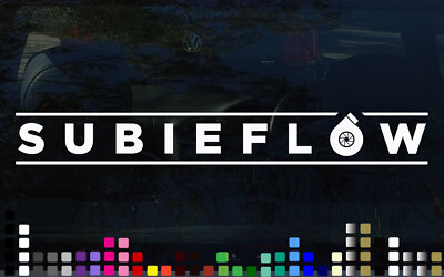 Subieflow Subie Flow Windshield Windscreen Banner Sticker Vinyl Decal ...