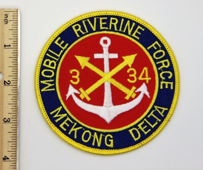 3-34 MOBILE RIVERENE FORCE MEKONG DELTA PATCH for Vietnam War Veterans ...
