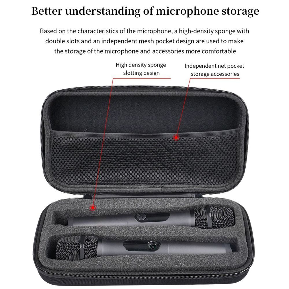 Shockproof Microphone Storage Handbag EVA Protective Cover Packaging ...