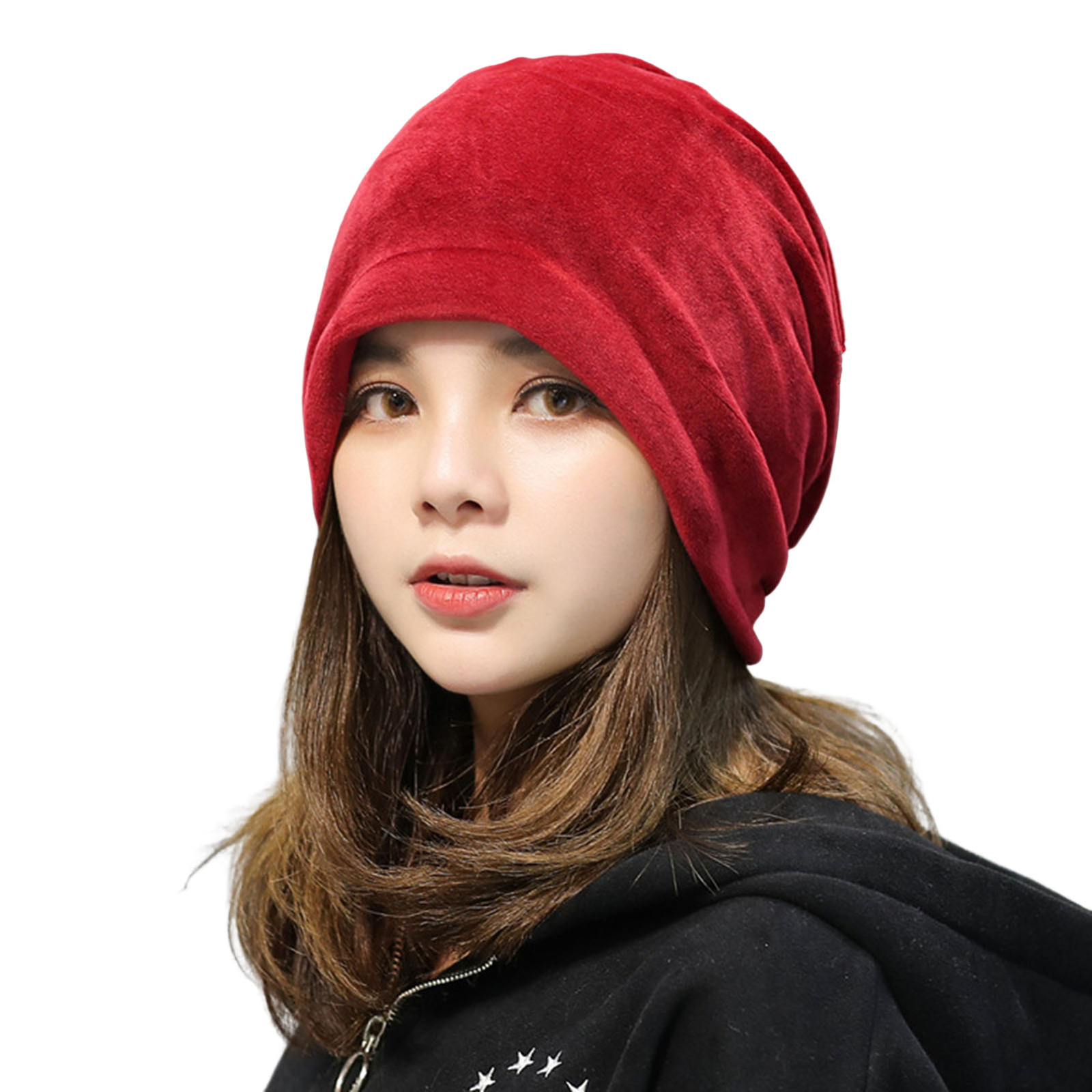 Hat Soft Head Protection Plush Women Winter Beanie No Brim | eBay