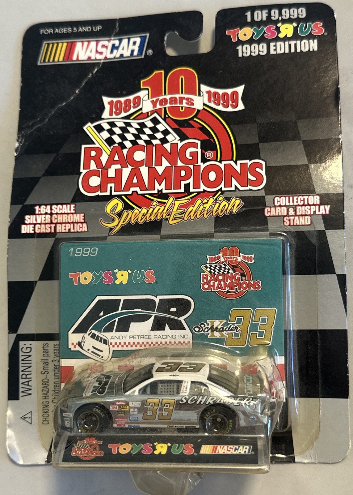 Racing Champions Limited Edition 1 Of 1999 Toys 'R' Us #33 Ken Schrader ...