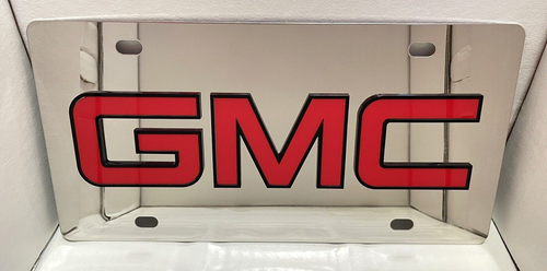 GMC tag stainless steel chrome mirror vanity license plate | eBay