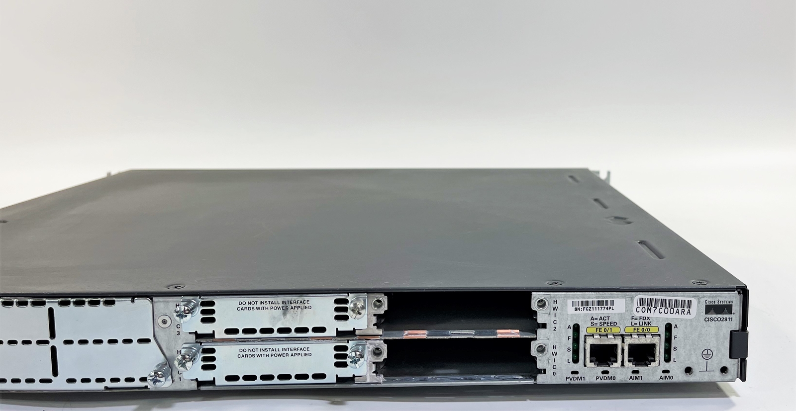 Cisco 2800 Series 2811 CISCO2811 Integrated Services Router w/ Rack ...