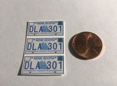 Nova Scotia license plate decals for your r/c car or truck 1/12 scale ...