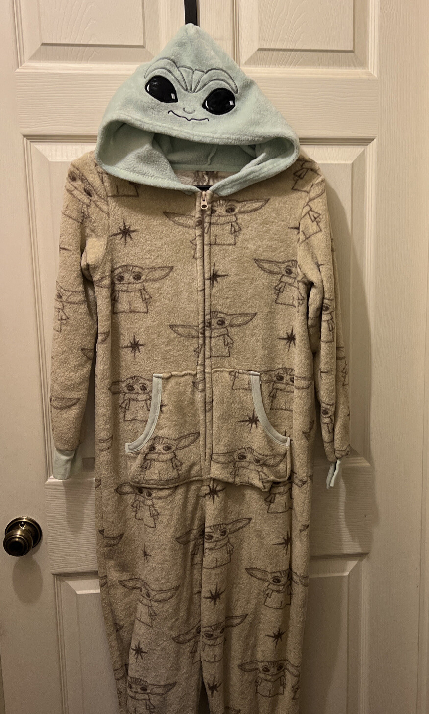 Star Wars Women's Sz. Small Baby Yoda Halloween Costume Grogu Pajama 1 ...