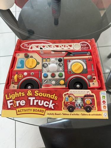 Melissa And Doug Lights & Sounds Fire Truck Activity Board | eBay