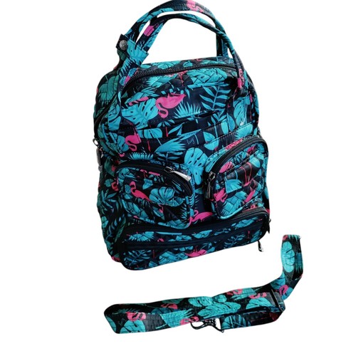 Lug Mini Puddle Jumper Shoulder Bag Peacock Multi Backpack Adjustable ...