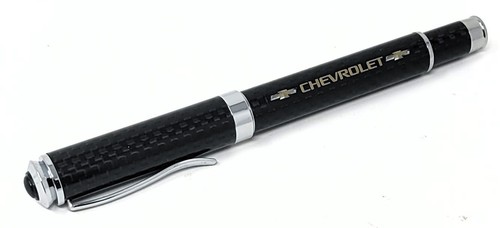 Chevrolet Gold Text and Bowtie's Real Carbon Fiber Ballpoint Pen Great ...