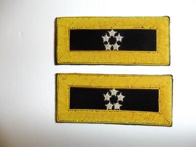 e4225 Post-WW2 US Army 5 Star General of Army Shoulder Boards pair R8C ...