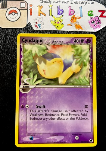 Cyndaquil Delta Species 45/101 LP EX Dragon Frontiers Pokemon Card ...