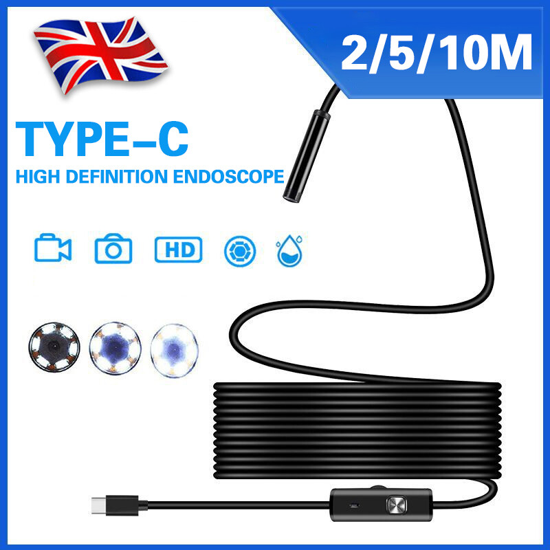 Endoscope Snake Cam Borescope Inspection Camera Waterproof for Android ...