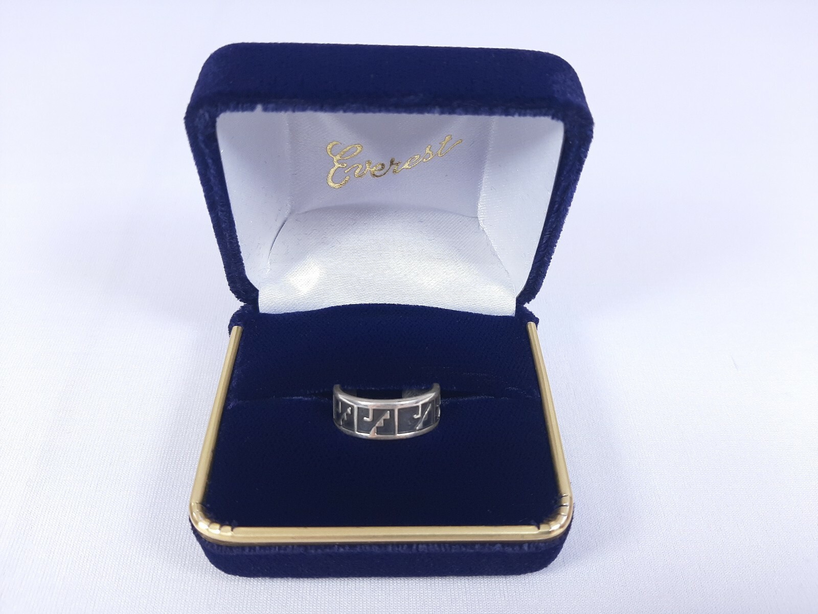 Vintage Mexico Silver 925 Engraved Ring Half Hoop 1mm Size 6 1/2 | eBay UK