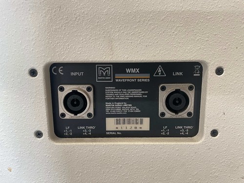 Complete Martin Audio Line Array System-4x W8LMD's, 2x WMX 18" Folded ...