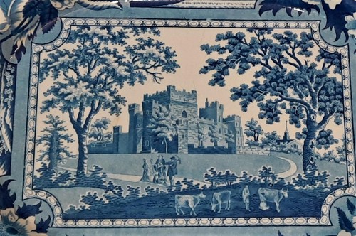 Magnificent Large Ridgway Angus Seats Raby Castle Durham Pearlware Meat ...