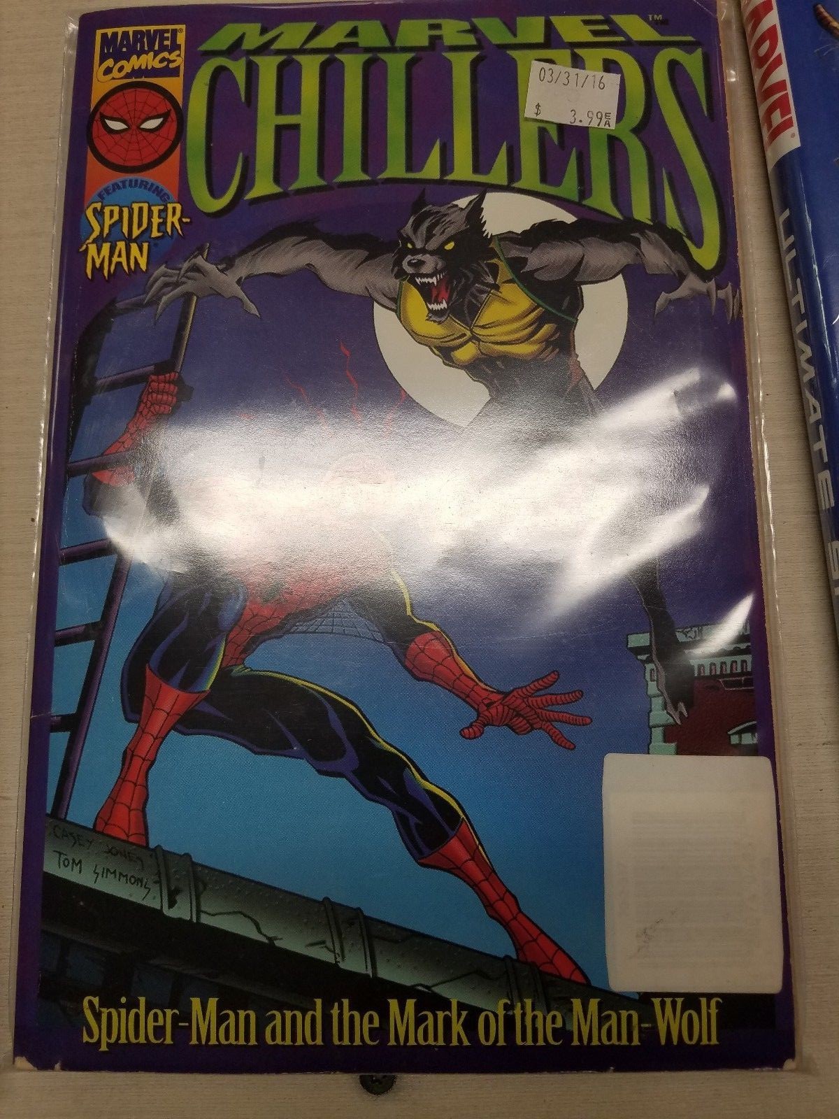 Marvel Chillers Spider-man and the Mark of the Man-Wolf SC 1A-1ST 1996 ...