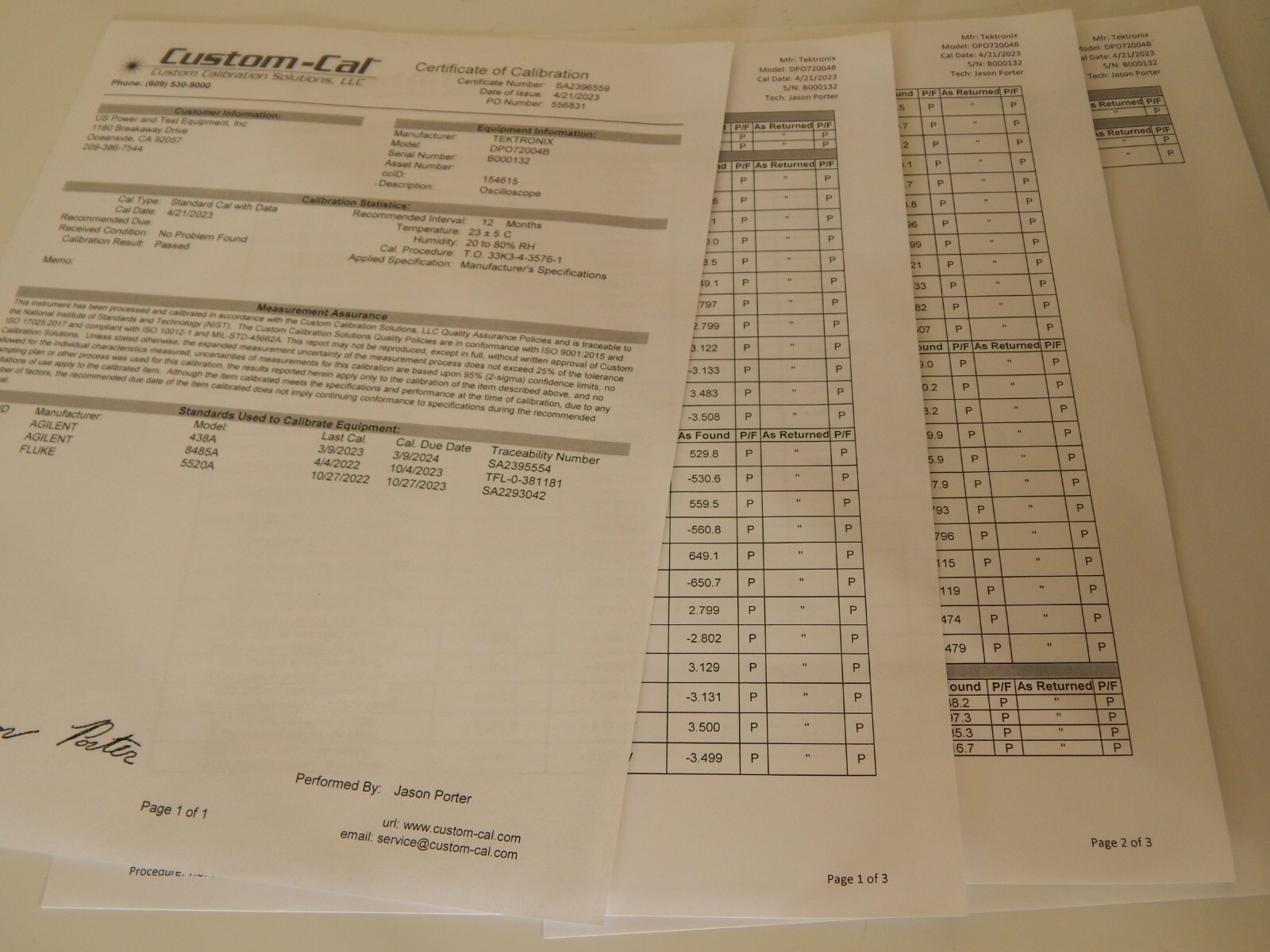 Tektronix DPO72004B 20Ghz 4CH 50Gs/s Real-Time digital oscilloscope ...