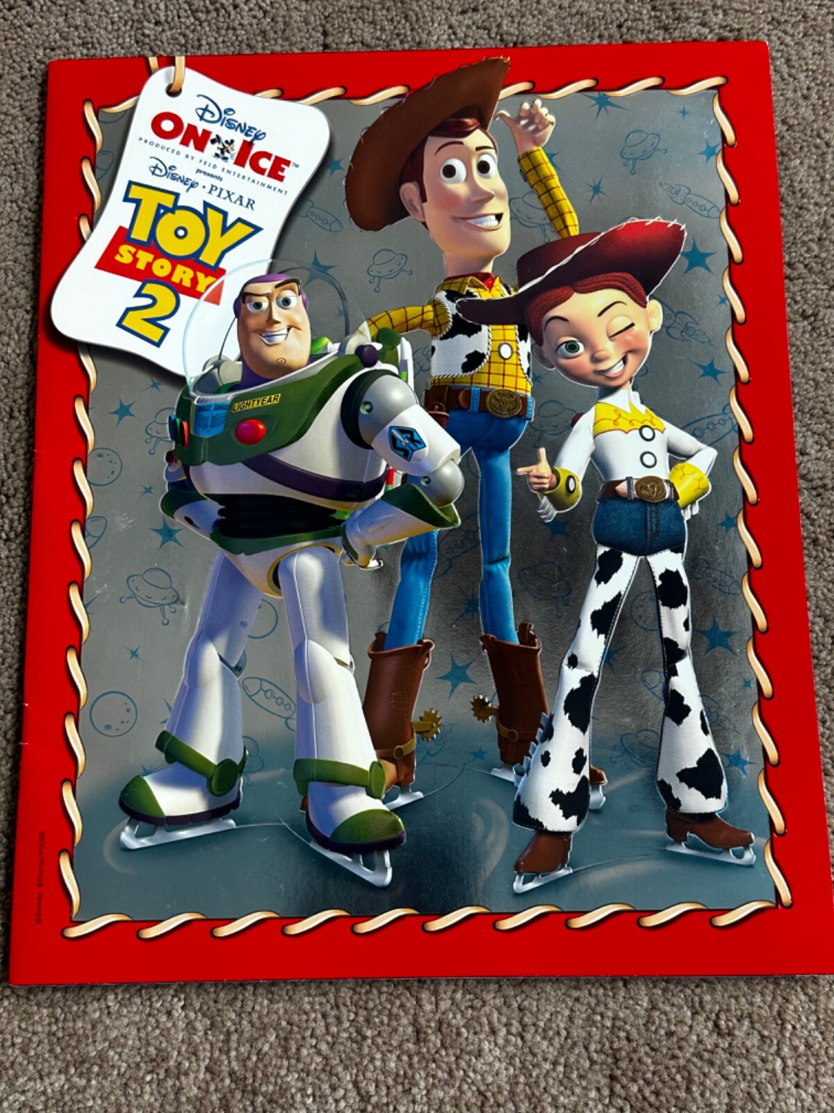 2001 Disney Pixar Toy Story 2 Disney on Ice Program with ticket stub ...