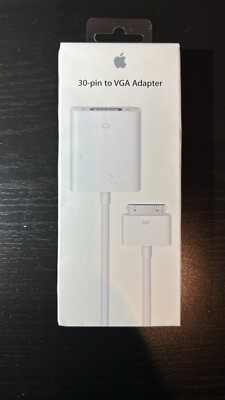 Genuine Apple A1368 MC552ZM/B 30 Pin To VGA Adapter | eBay