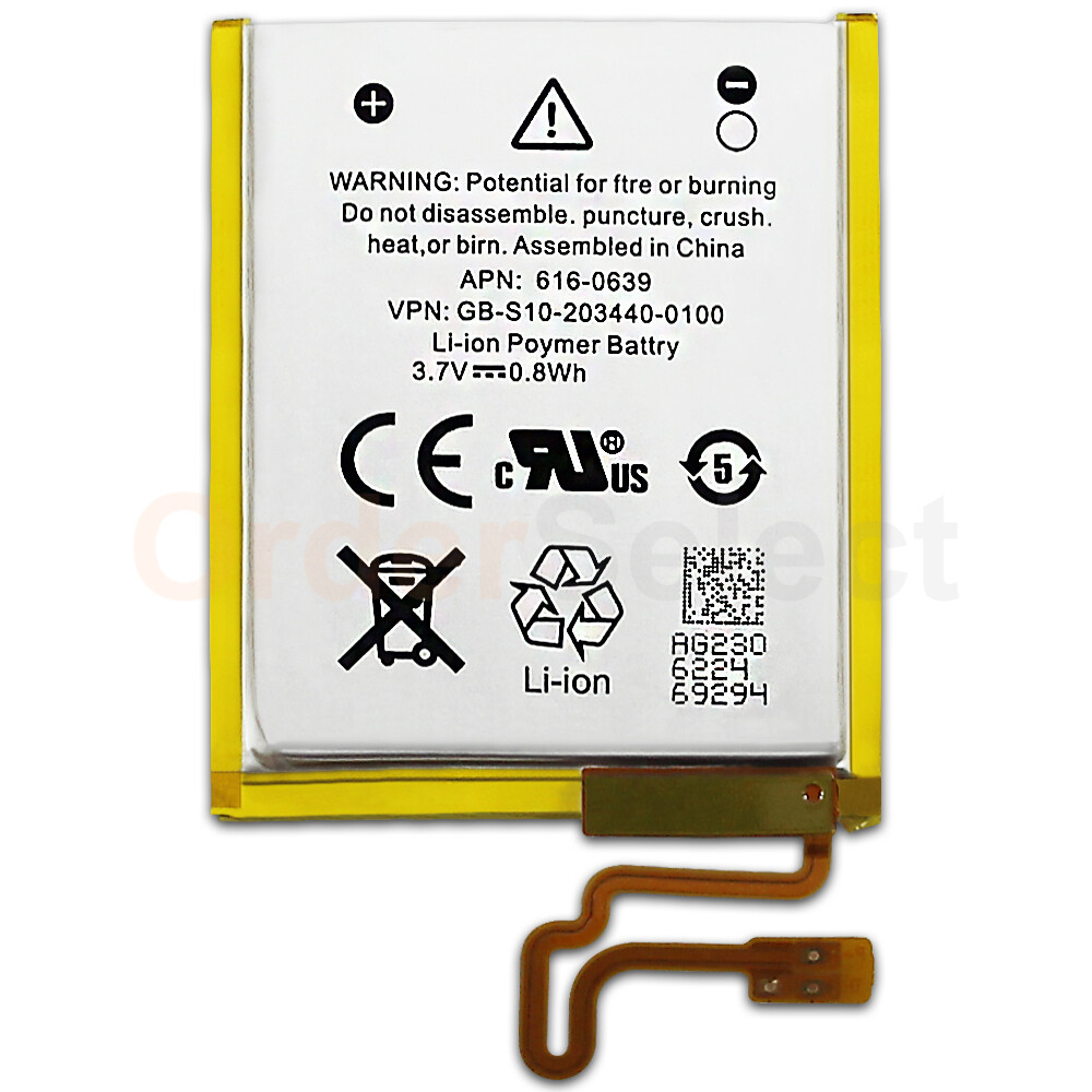NEW Battery Replacement 3.7V for Apple iPod Nano 7 7th Generation Gen ...