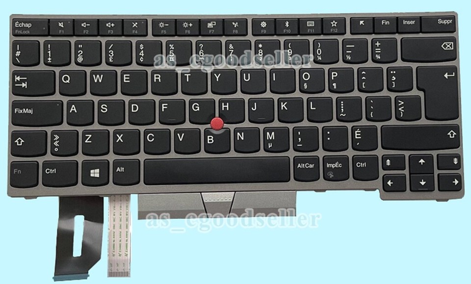 New Keyboard for Lenovo Thinkpad P14s Gen 1 / P14s Gen 2 Black, BACKLIT ...