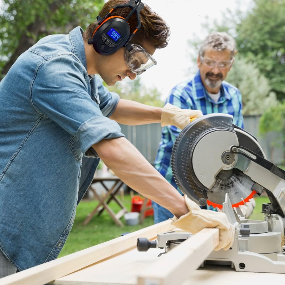 Hearing Protection with Bluetooth, FM Radio Earmuffs, NRR 29dB Hearing ...