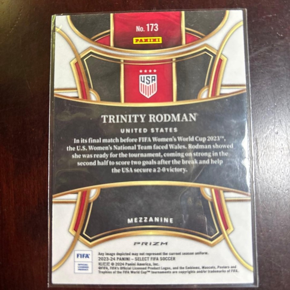 TRINITY RODMAN PRIZM Card No 173 FIFA Women's World Cup 2023 Mezzanine ...