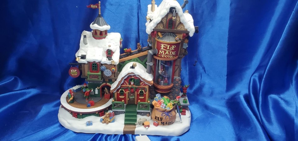 Lemax Signature Collection Elf Made Toy Factory Christmas Village | eBay UK
