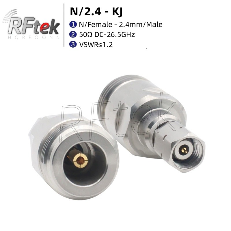 N To 2.4mm Male Female 0-26GHz Precision MicroWave Connector MMwave ...
